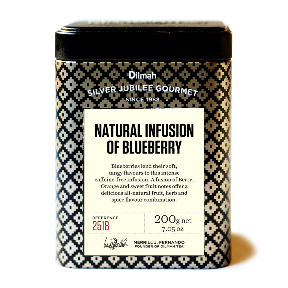 Silver Jubilee Blueberry Infusion Áfonya fémdoboz 200g Caffè Diemme kávék